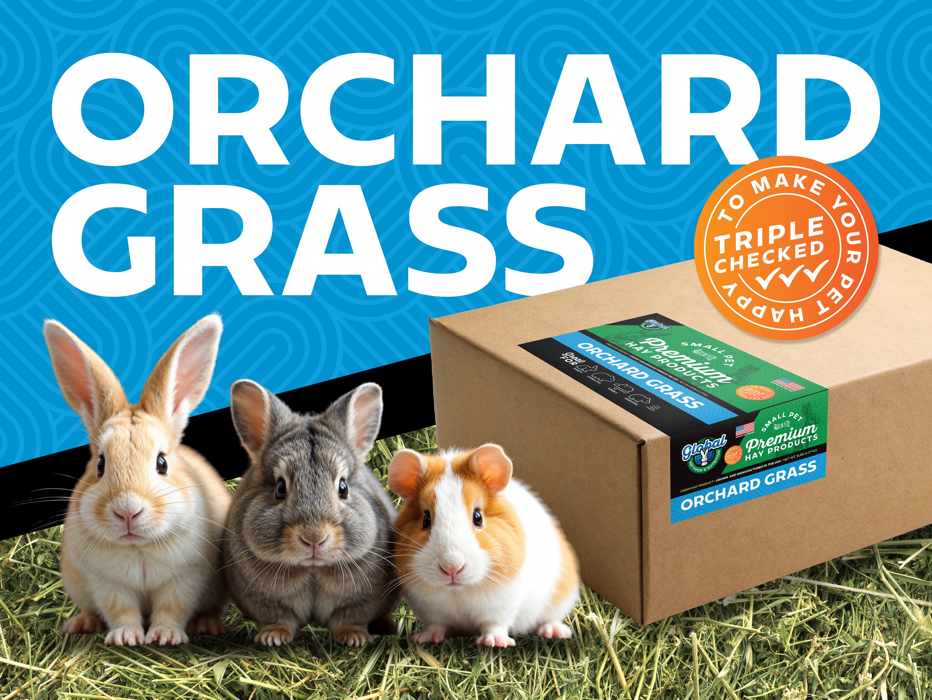 Orchard Grass - Premium Small Pet Hay – Global Pet Food and Nutrition